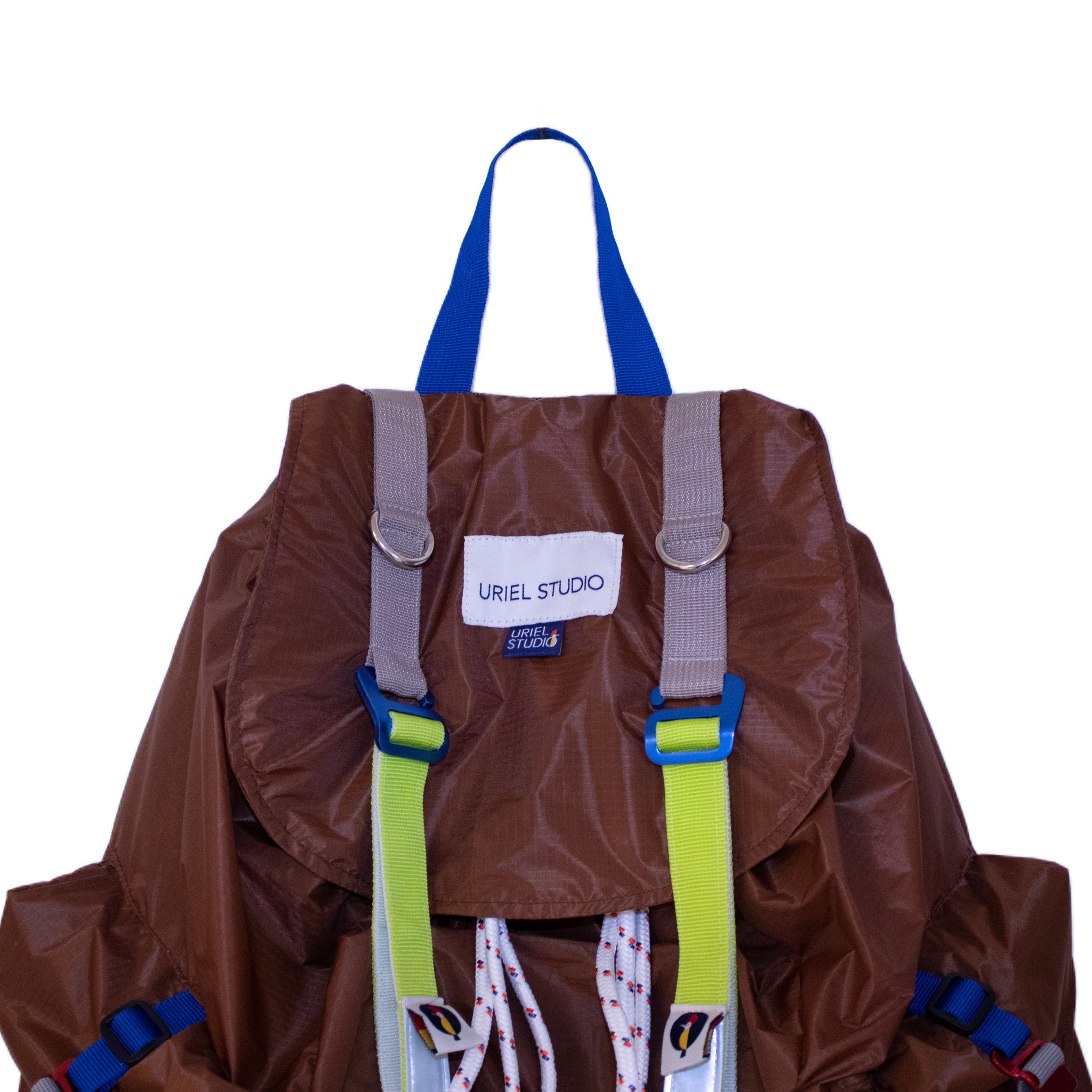 Nexus Oversized Backpack In Light Weight Brown Ripstop – Uriel Studio