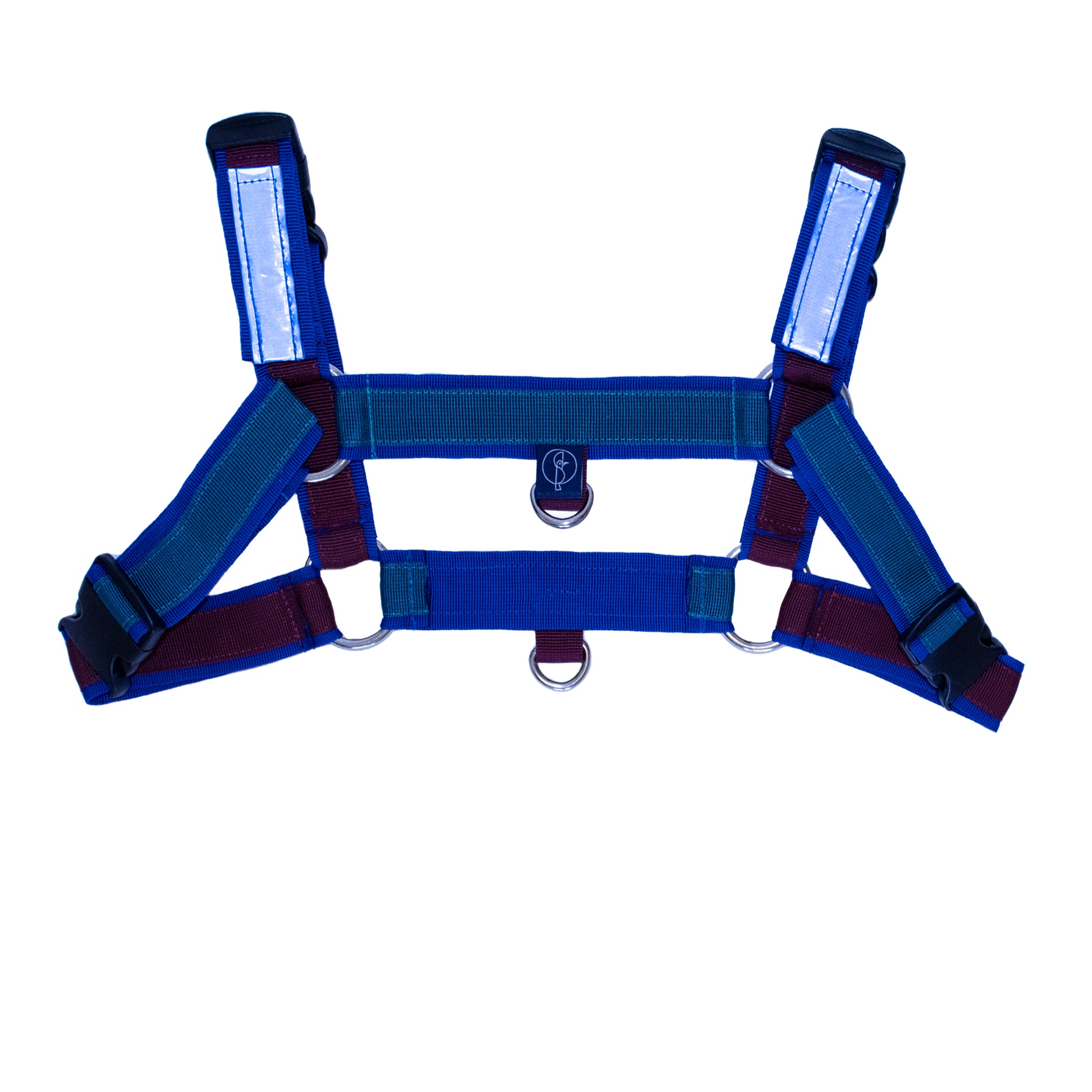 Restraint Sustainable Harness Burgundy Blue – Uriel Studio